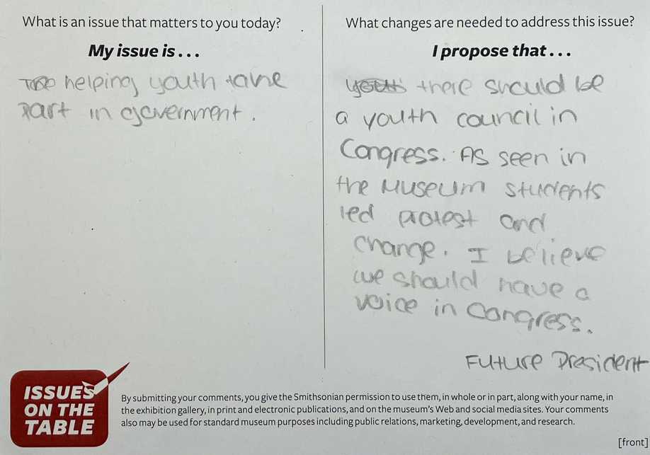 Issues on the Table | National Museum of African American History ...