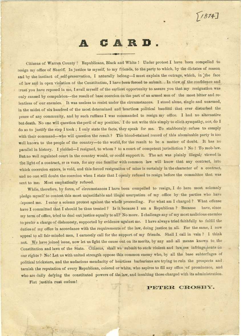 Reconstructing White Supremacy | National Museum of African American ...