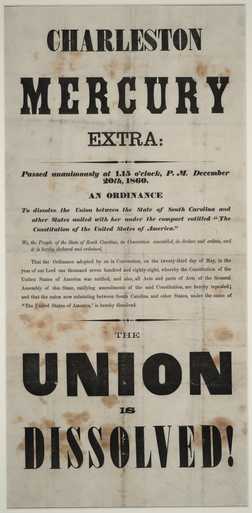 Election of 1860: Slavery & Southern Secession | National Museum of ...