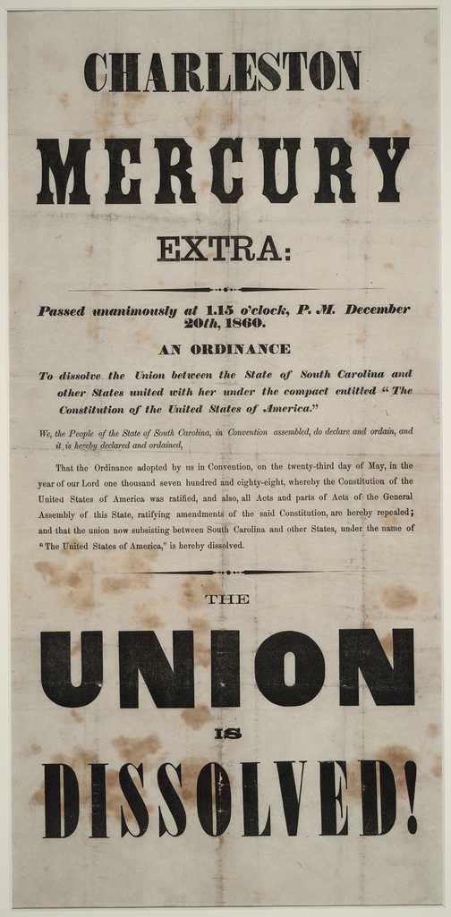 Election of 1860: Slavery & Southern Secession | National Museum of ...