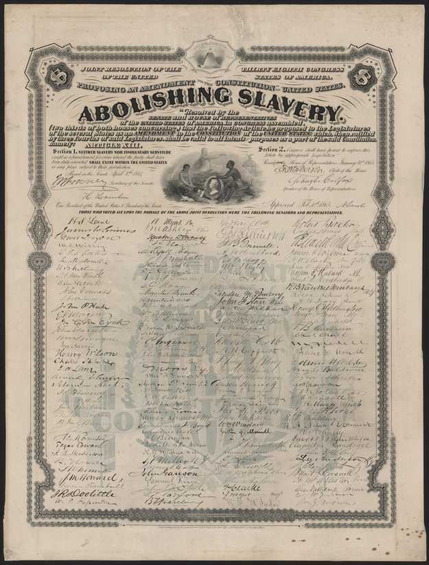 From Slavery to Freedom: The 13th Amendment | National Museum of ...
