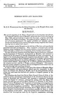 The Memphis Massacre | National Museum of African American History ...