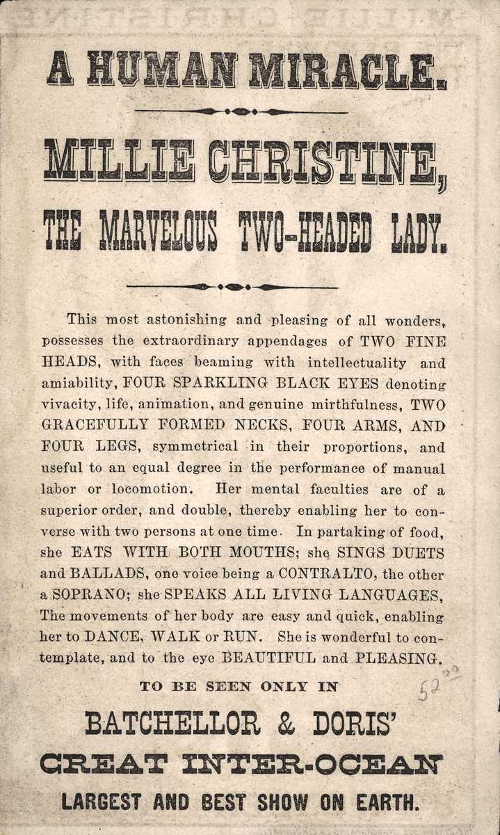 The Life and Travels of Millie Christine McCoy | National Museum of African American History ...