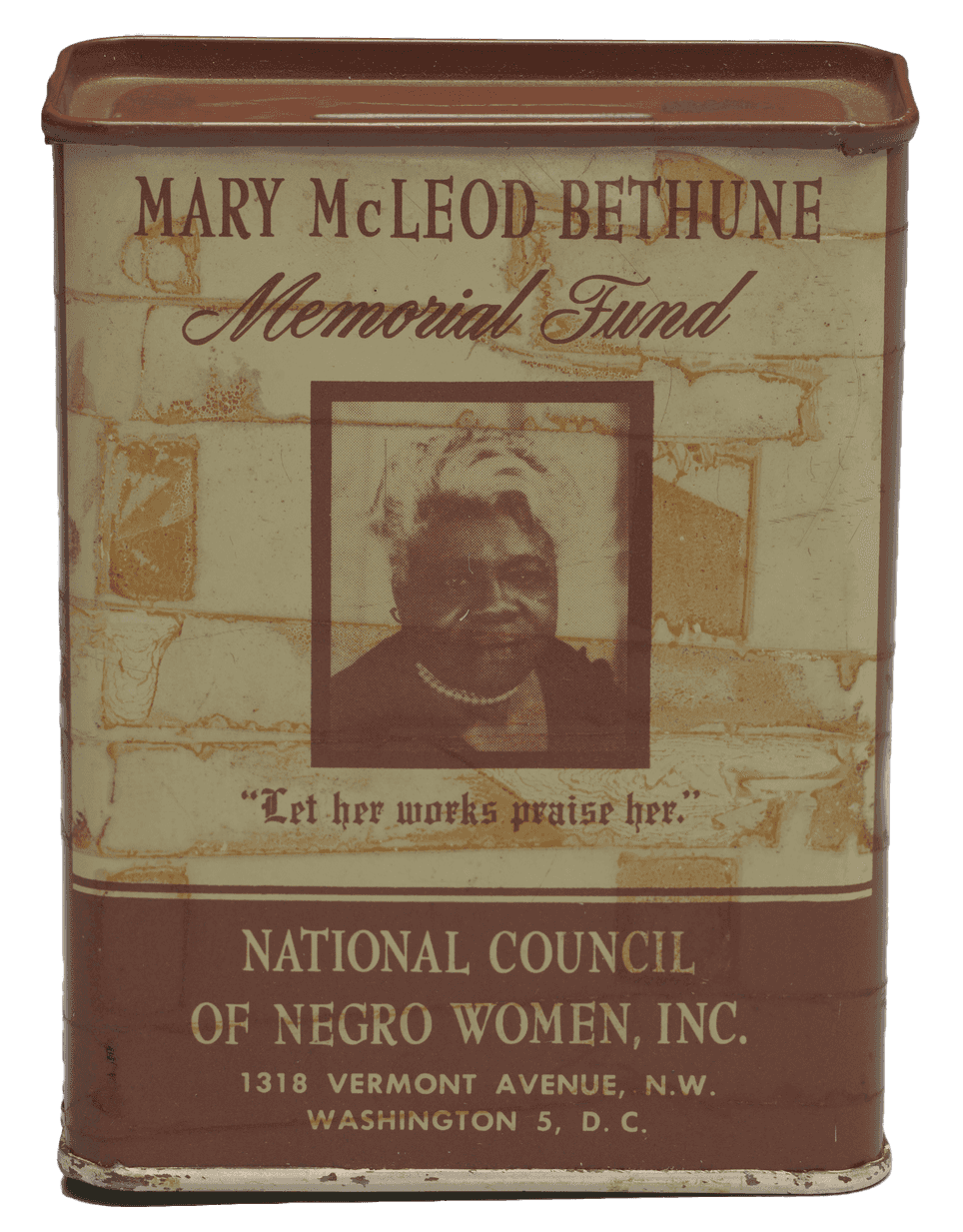 Mary McLeod Bethune Memorial Donation Box | National Museum of African American History & Culture.