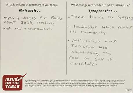 Issues on the Table | National Museum of African American History ...