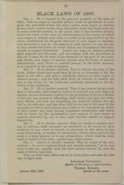 Black Codes | National Museum of African American History & Culture.